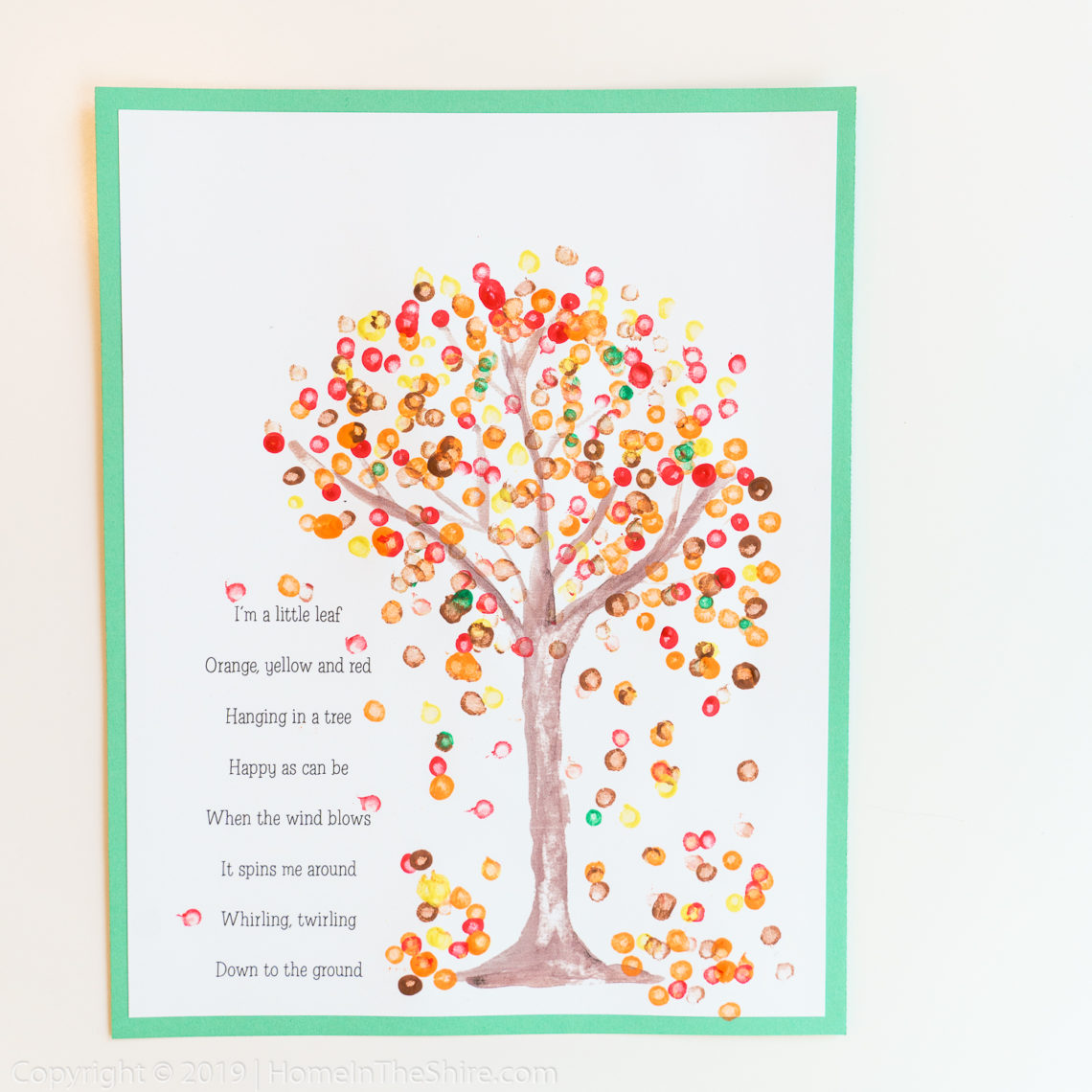 Autumn Tree Q-Tip Painting – Free Printable Craft Activity for Kids ...