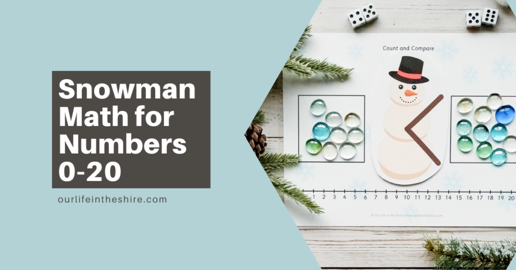 Snowman Math for Numbers 0-20 - Our Life in the Shire